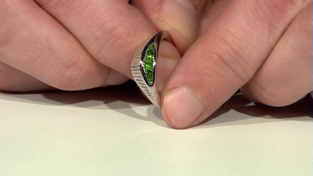 Russian Diopside Silver Ring (SAELOCANA)-5437TI | Juwelo