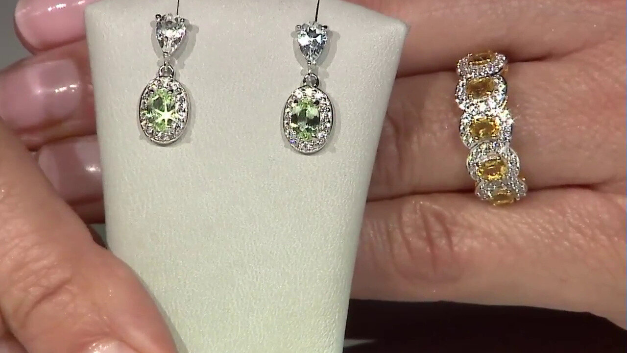 Yellow Beryl Silver Ring-3917II | Juwelo