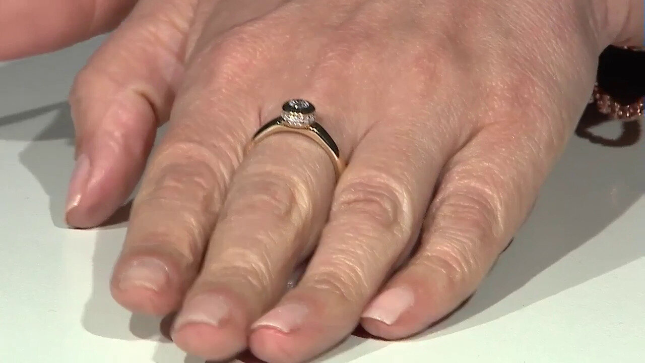 14K IF (D) Diamond Gold Ring (Annette)-7369ES | Juwelo