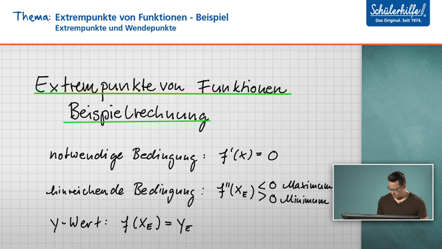 Extremstellen berechnen » einfach erklärt mit Beispielen | Schülerhilfe
