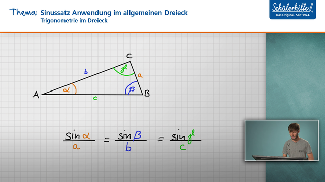 Sinussatz einfach erklärt: Formel, Aufgaben und Beispiele, Sinussatz ...