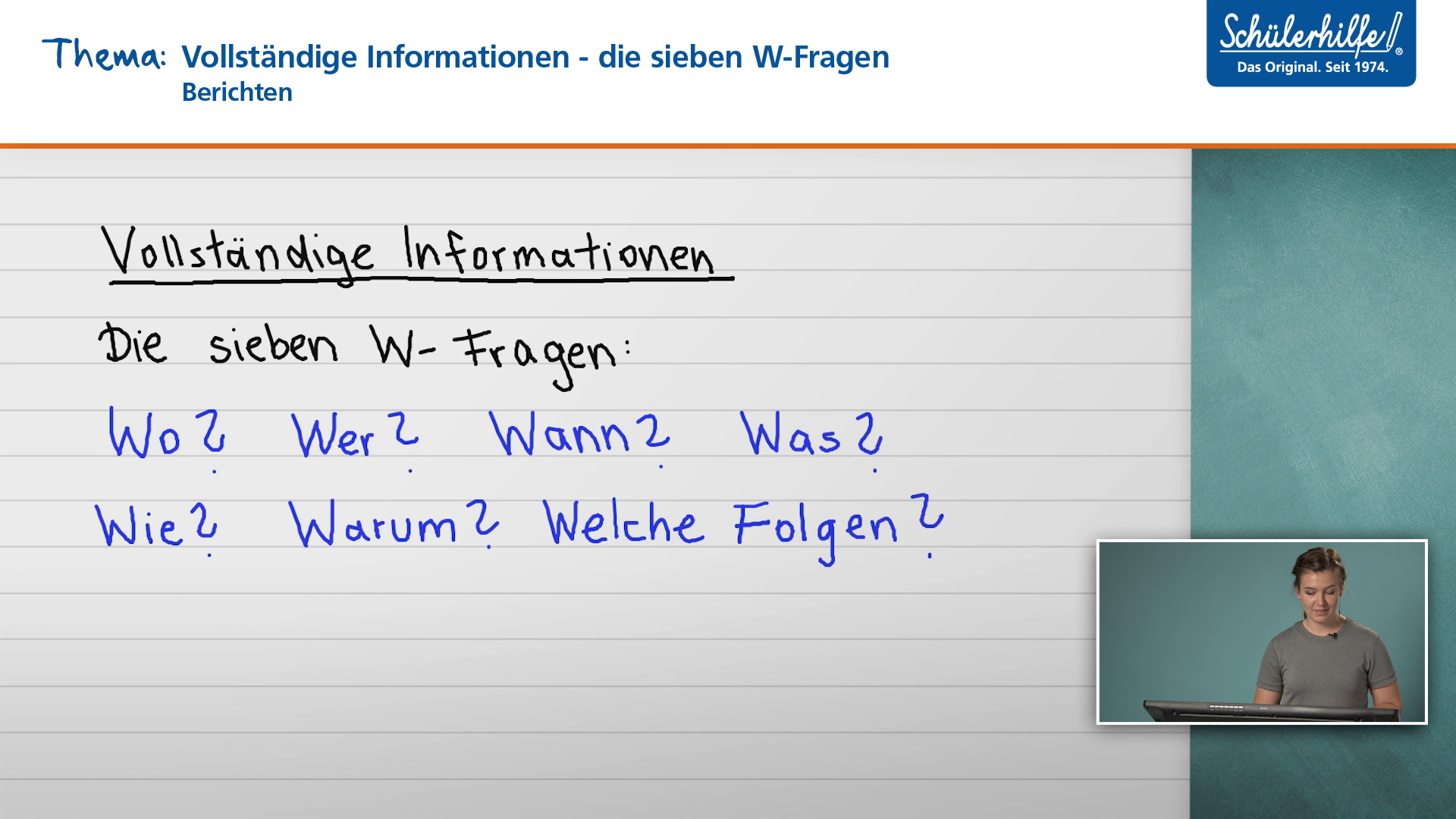 W-Fragen: Erklärung, Anwendung & Beispiele