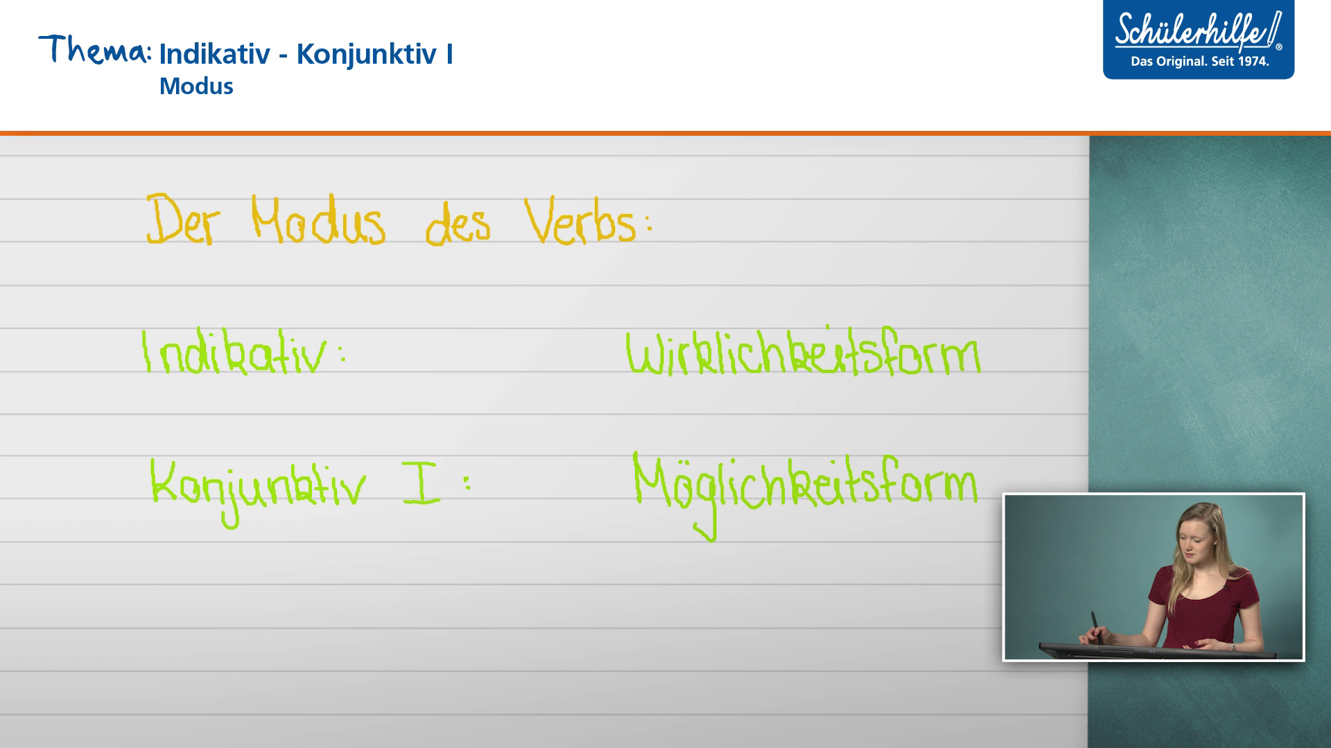Deutsch - Indikativ: Definition, Verwendung und Beispiele