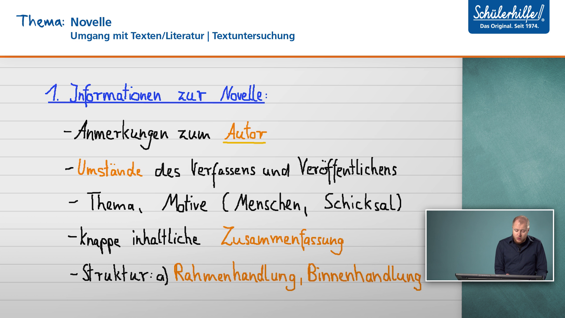 Merkmale Novelle: Definition & Übungen
